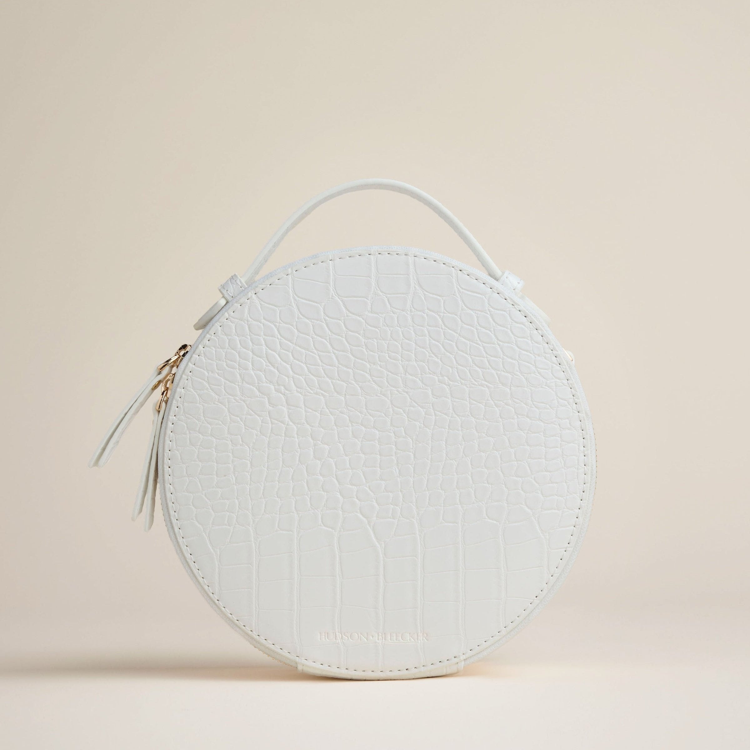 Hudson + Bleecker Nomad Round Travel Bag - White Crocodile – Stiles ...